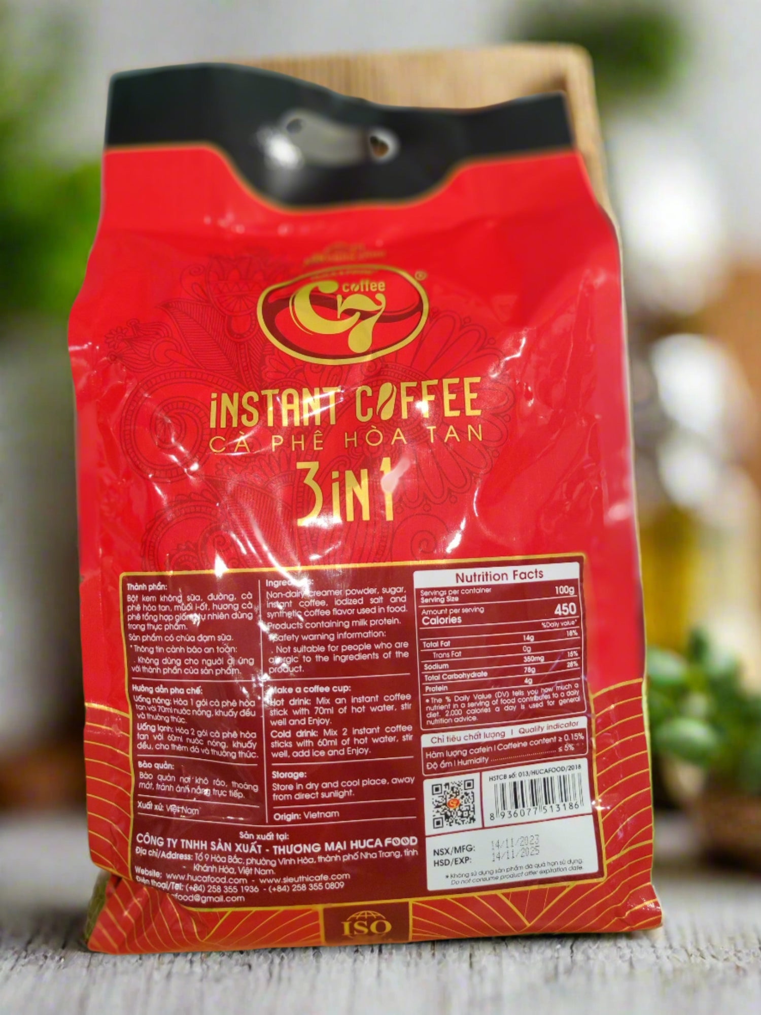Huca Food - Instant Coffee 3 in 1 Vietnamese Special Coffee 850g ( 50 ...