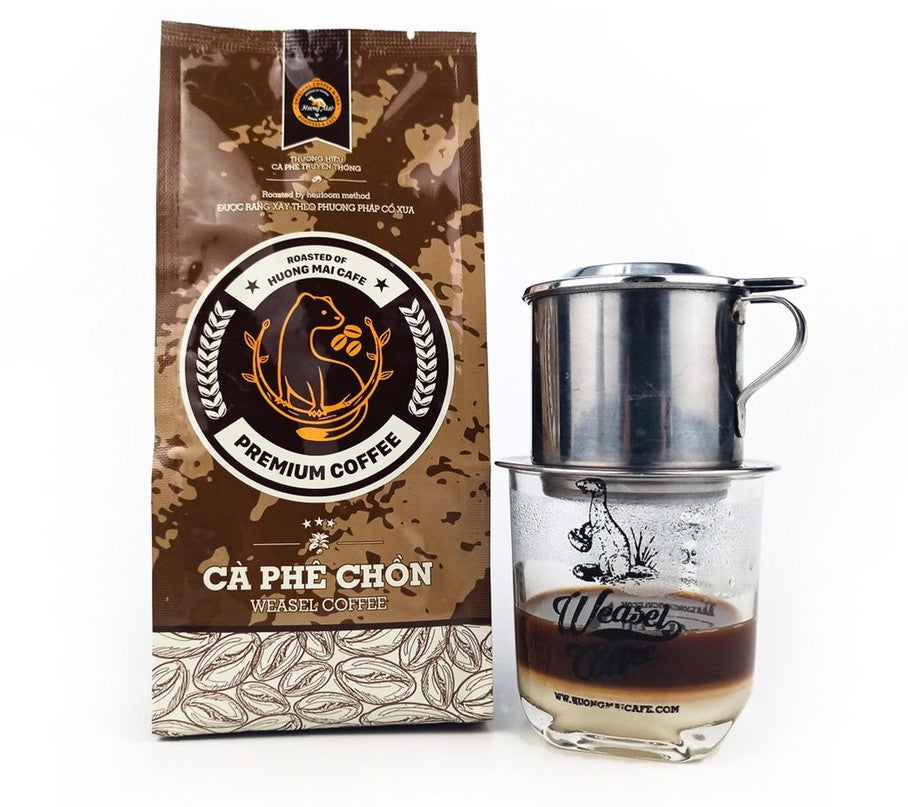 Huong Mai Coffee - Grinding Weasel Coffee - Roasted By Heirloom Method ...