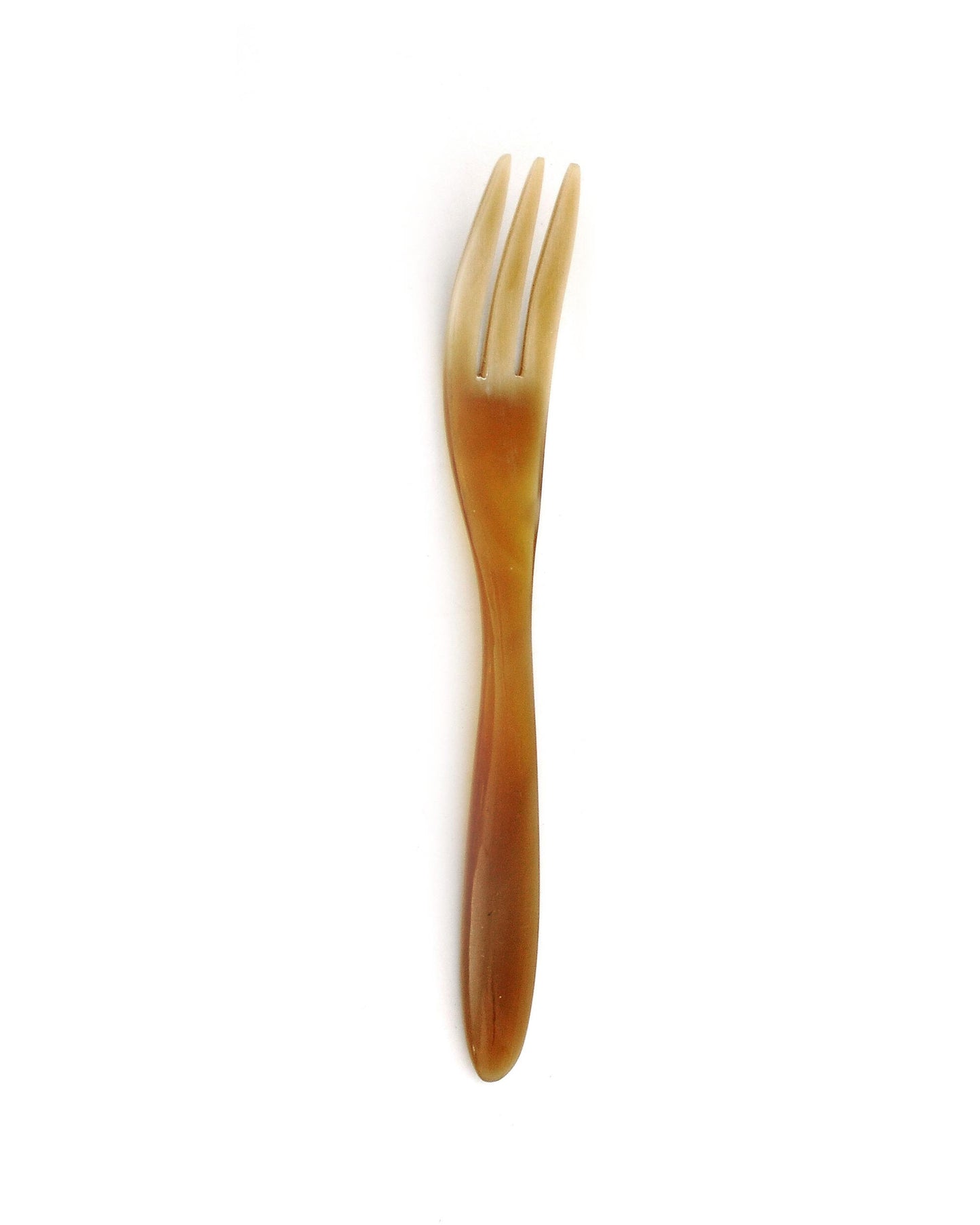 Handcrafted Natural Unique Vietnamese Buffalo Horn Fork Honey White Mi ...