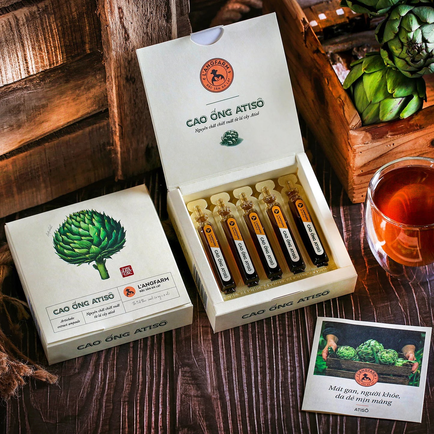 Langfarm-Artichoke Extract Ampoule-Pure Extracted From Artichoke Leave ...