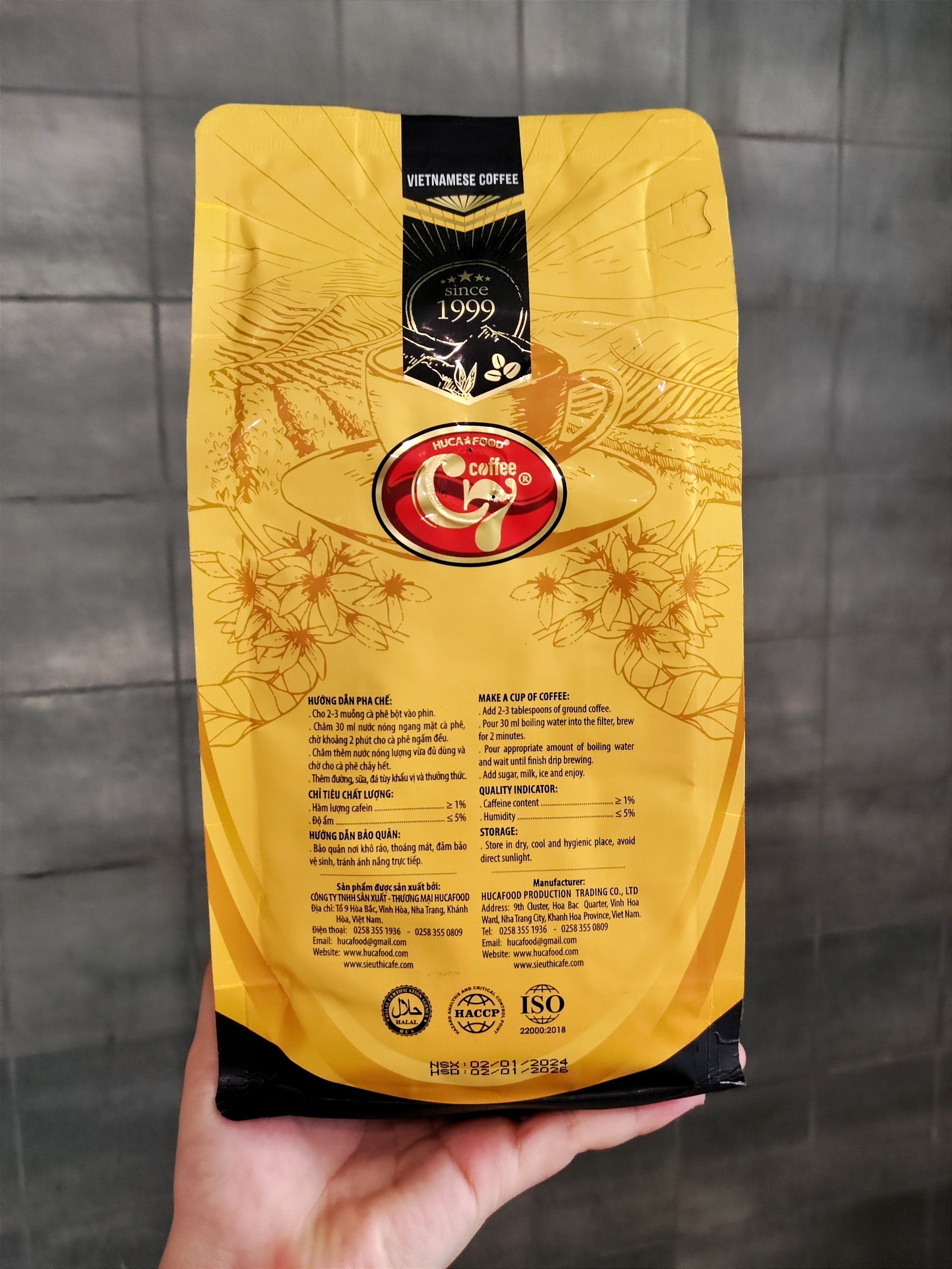 Huca Food - Con Chon Vang Weasel Coffee - Kopi Luwak Vietnamese Coffee ...