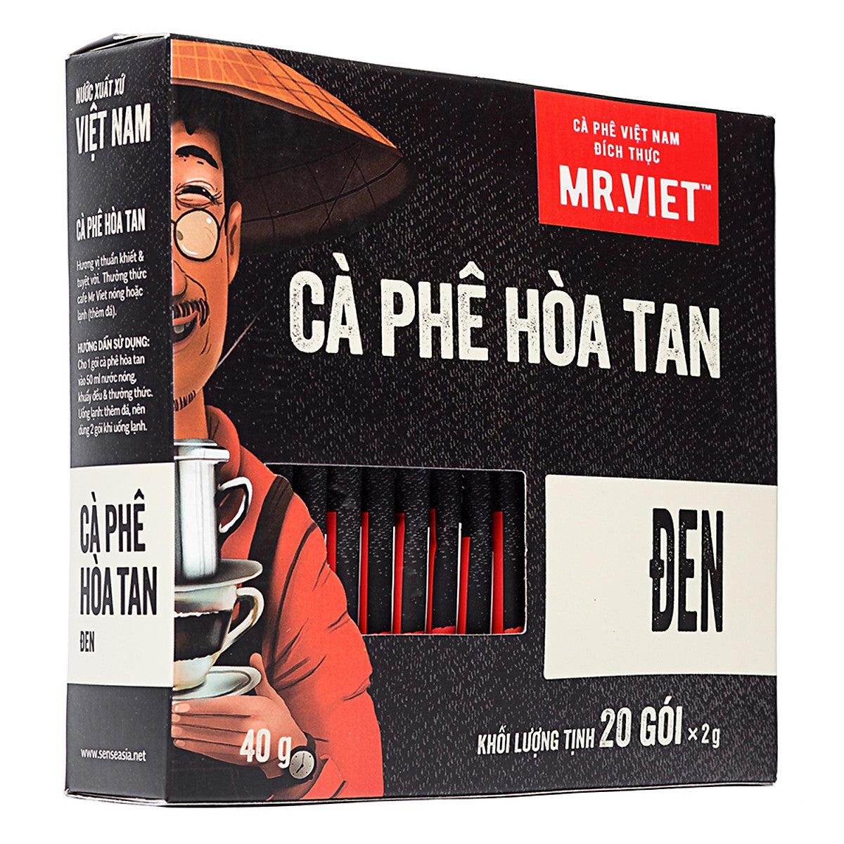 Mr. Viet Vietnamese Instant Coffee 4in1 / 3in1 / 2in1 Cappuccino / Bla ...
