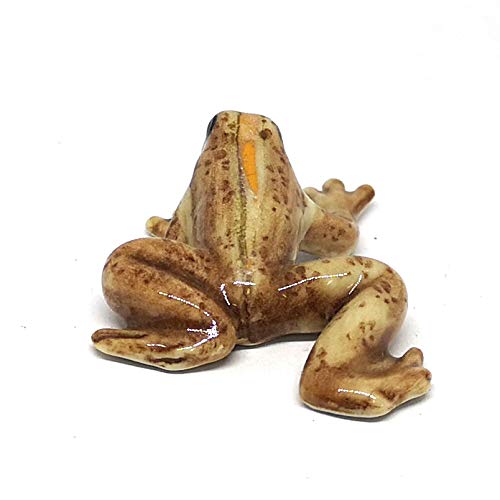 Ceramic Frog Figurine Miniatures Handmade Terrarium Collectible Garden ...