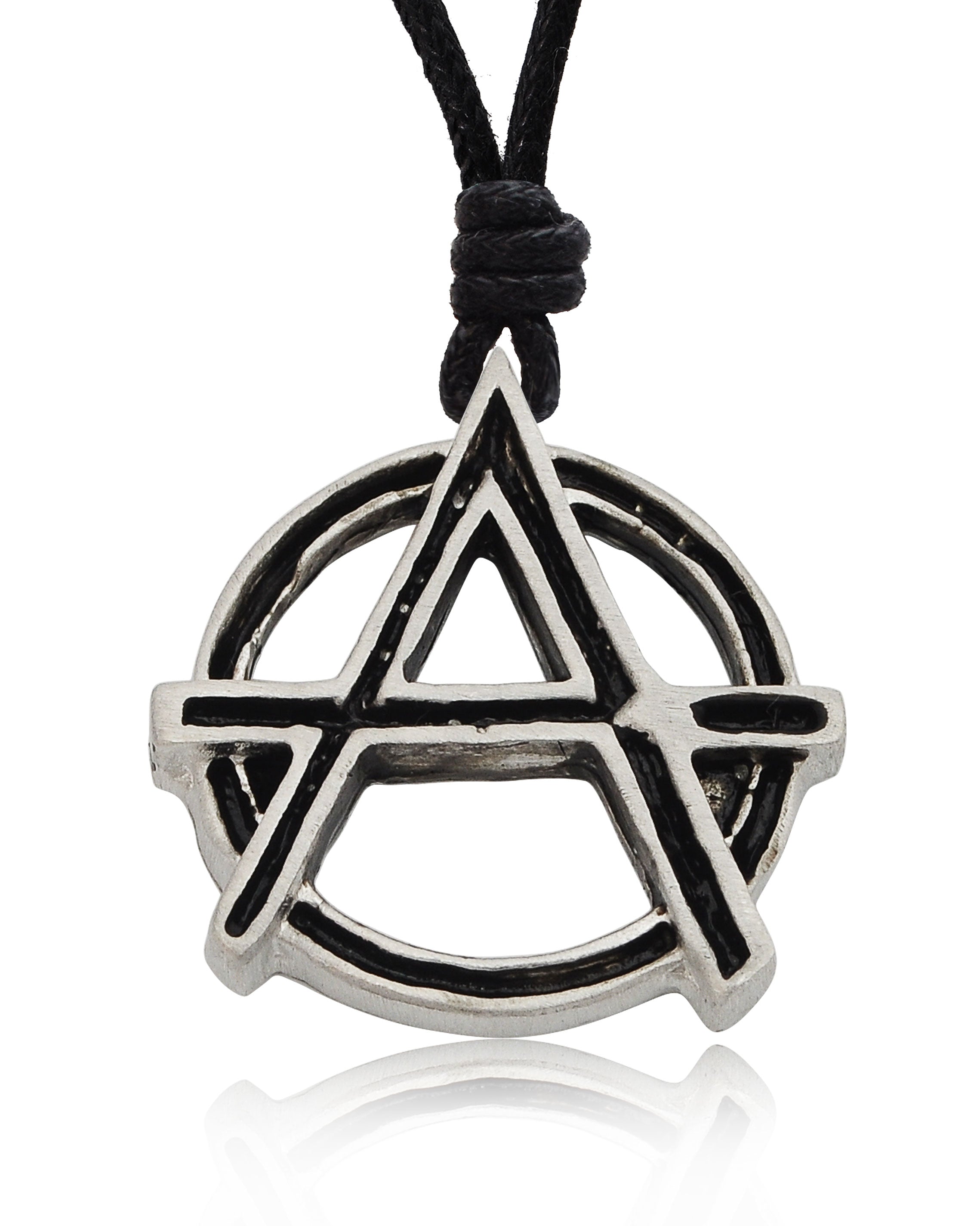 New Anarchy Letter A Silver Pewter Charm Necklace Pendant Jewelry Vietsway